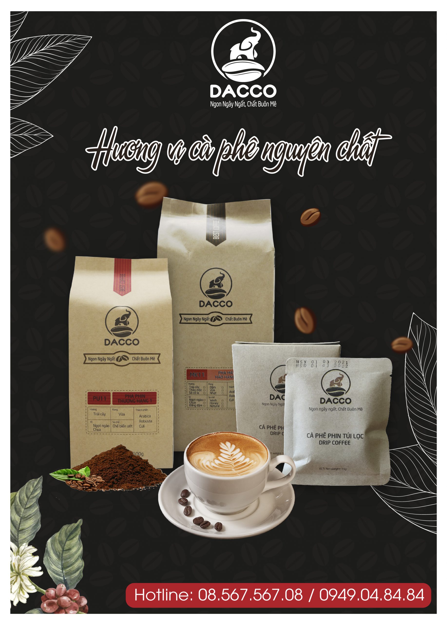 Giới thiệu cà phê Dacco | Cà phê sạch, rang mộc và nguyên chất
