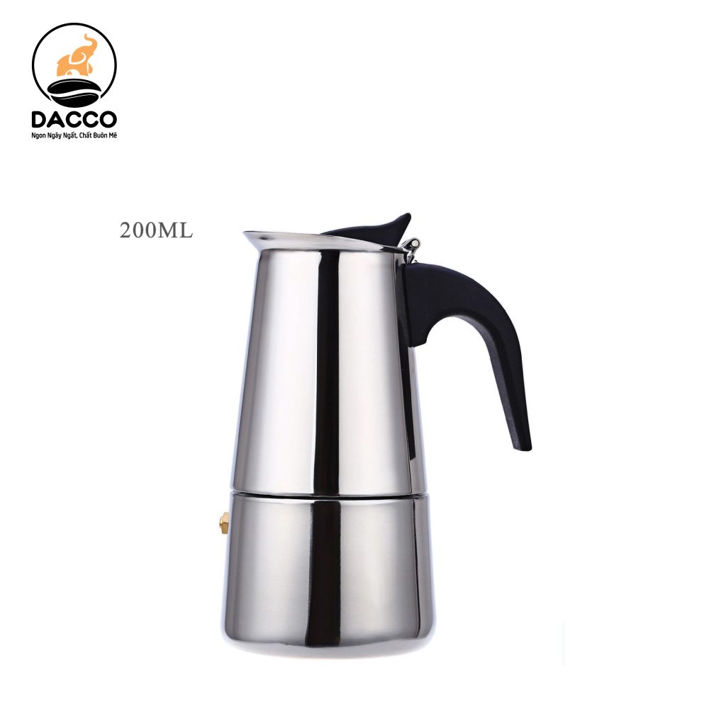Moka Pot Inox 4 Cup 200ml - Dacco Coffee